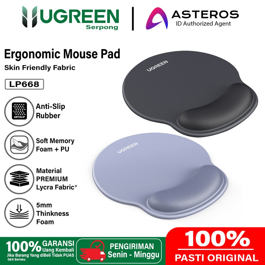 Jual UGREEN Wrist Rest Bantalan Keyboard Mouse Pad Memory Foam Premium ...