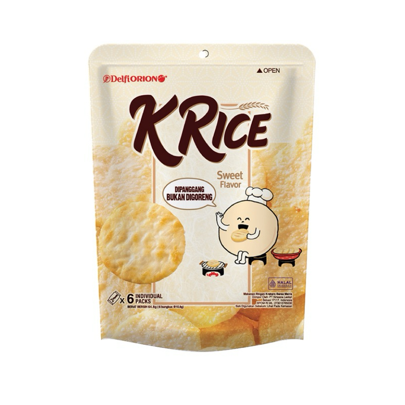 Jual Delfi Crackers K Rice Orion Sweet Flavor 64,8 gram | Shopee Indonesia
