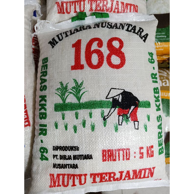 Jual Beras Cap Mutiara Nusantara 168 (5 kg) | Shopee Indonesia