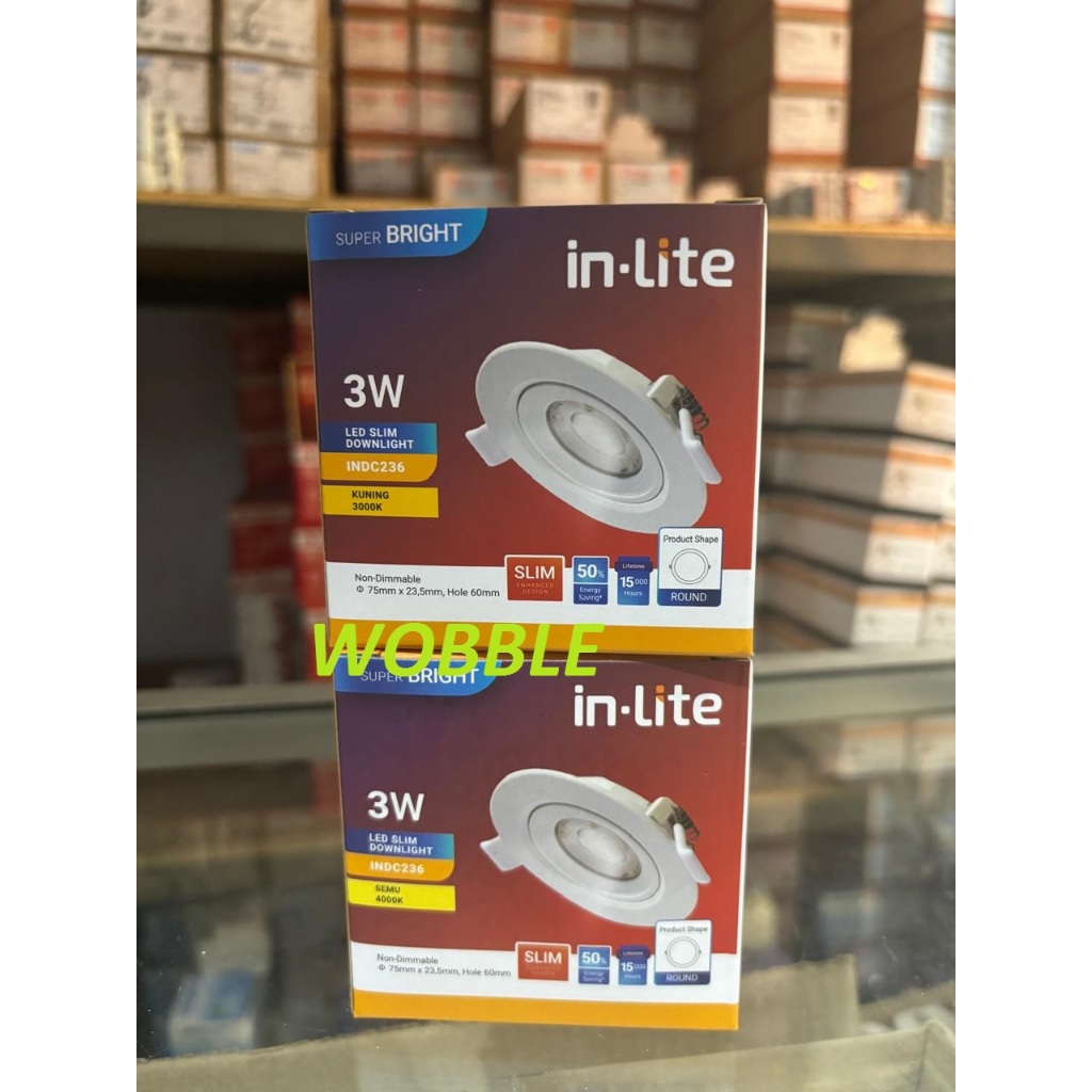 Jual INDC236 IN LITE LAMPU SPOTLIGHT LED INLITE DOWNLIGHT LED SPOT 3W 3 W 3WATT 3 WATT INDC236 ...