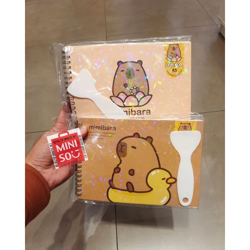 Jual MINISO 🆕 MIMIBARA Reuseable STICKER BOOK (40 Sheets) 20.8x14.3cm ...