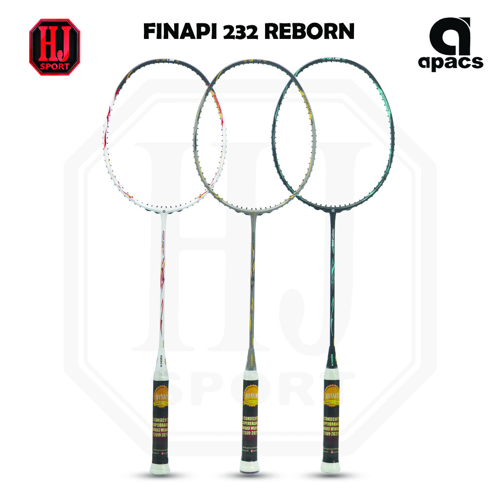 Jual Raket Badminton Original Apacs Finapi 232 Reborn Bonus Senar dan Tas | Shopee Indonesia