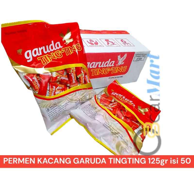 Jual Permen TING TING GARUDA 1 bungkus 125gr isi 50pcs Rasa Kacang ...