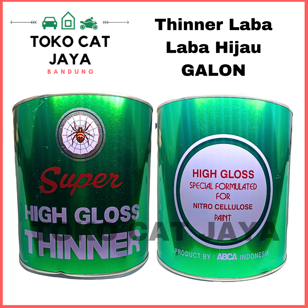 Jual THINNER LABA LABA HIJAU GALON / Tiner Laba Laba Kaleng Hijau 4 ...