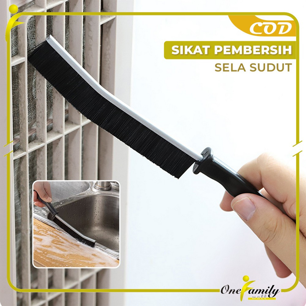 Jual ONE-C1084 Brush Pembersih Celah Serbaguna Gagang Panjang / Alat Cuci Sela Sudut Dapur Celah ...