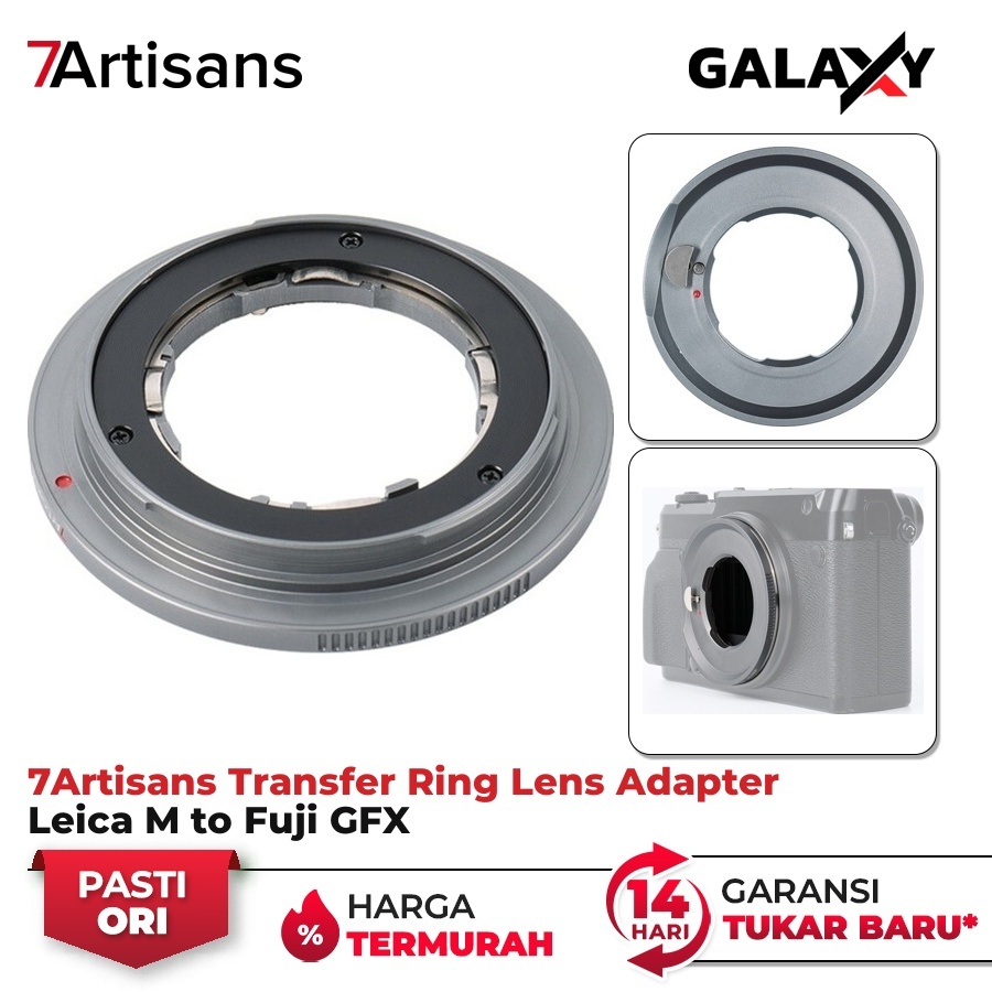 Jual 7Artisans Transfer Ring Lens Adapter Leica M to Fuji GFX Resmi | Shopee Indonesia