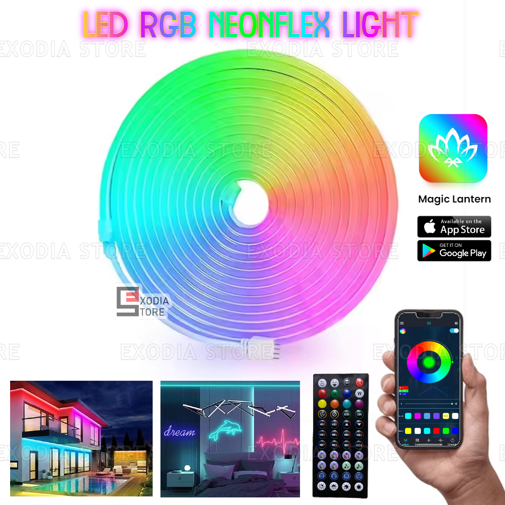 Jual Lampu Hias Neonflex Running RGB LED Strip Neon Flex Lampu Selang ...