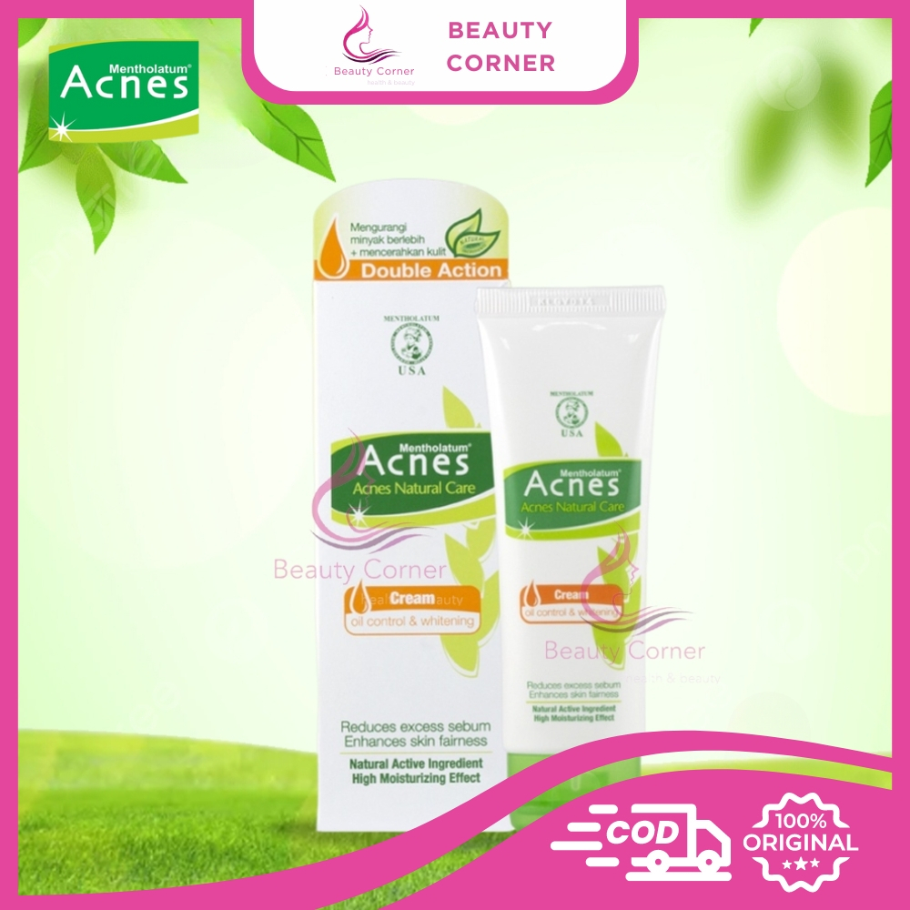 Jual Acnes Natural Care Oil Control And Whitening Cream Shopee Indonesia
