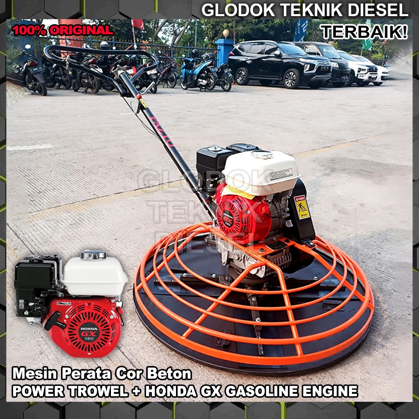 Jual Power Trowel Machine + HONDA GX 160 ORIGINAL Engine Bensin 5,5 HP ...