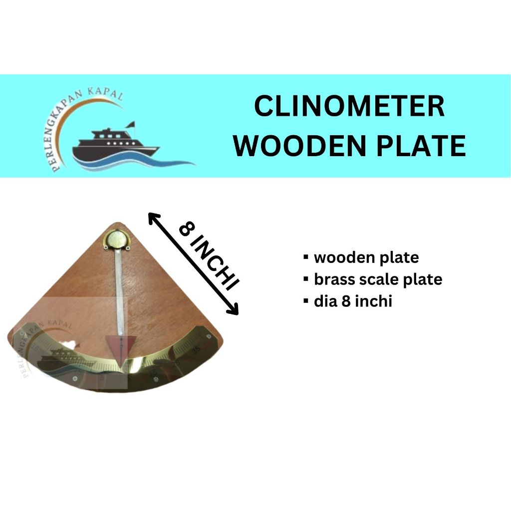 Jual Clinometer Wooden Plate 8 inchi / Klinometer plat kayu dengan plat ...