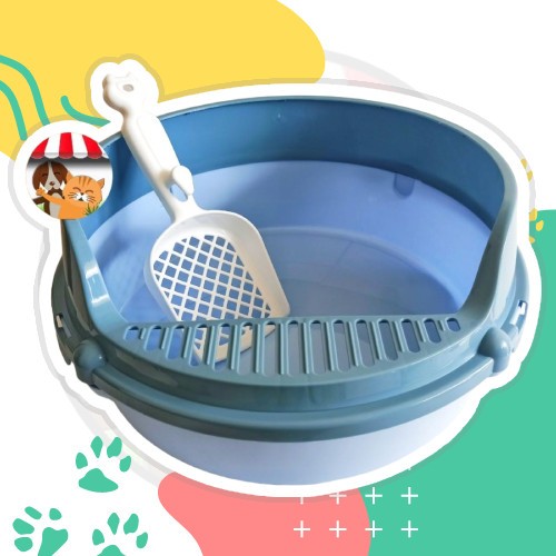 Jual Cat Litter Box Bulat #57 - Toilet Tempat Bak Pasir Kucing Free ...