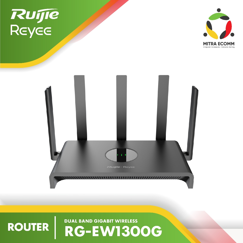 Jual Ruijie Reyee Wireless Router RG-EW1300G 1300Mbps 2 Band Gigabit ...