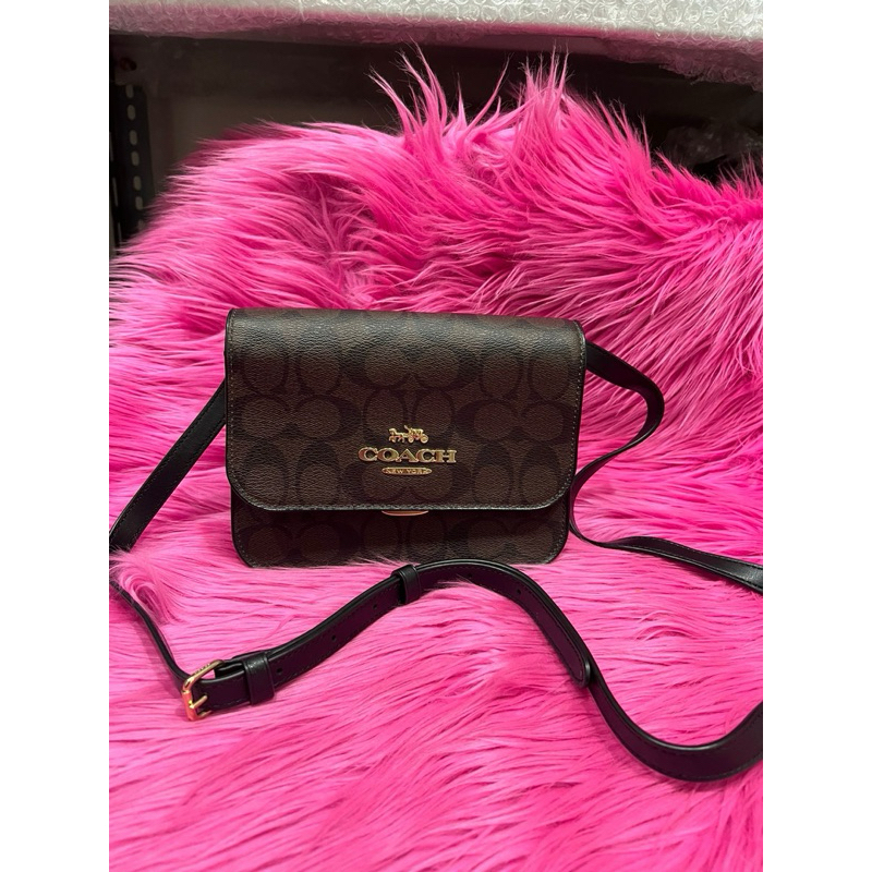 Jual coach mini brynn brown black | Shopee Indonesia