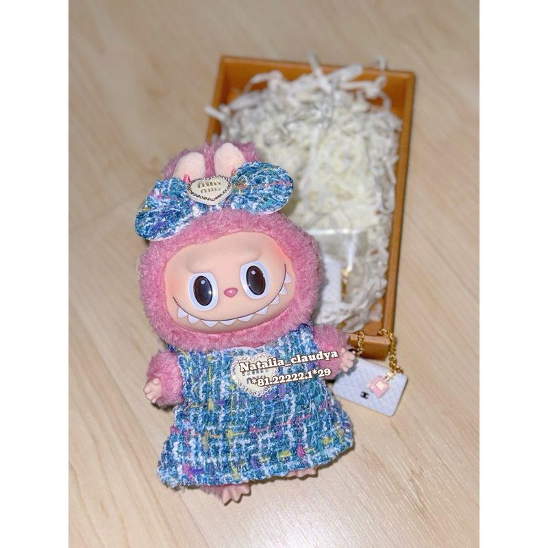 Jual Baju Labubu branded fashion labubu ready stock dress tweed labubu ...