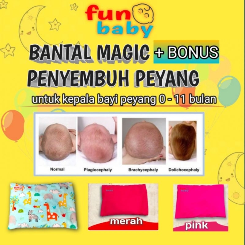 Jual bantal bayi peyang fun baby + bonus | Shopee Indonesia