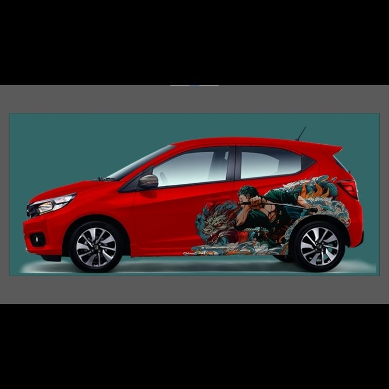 Jual decal mobil costum merah | livery standar | Shopee Indonesia