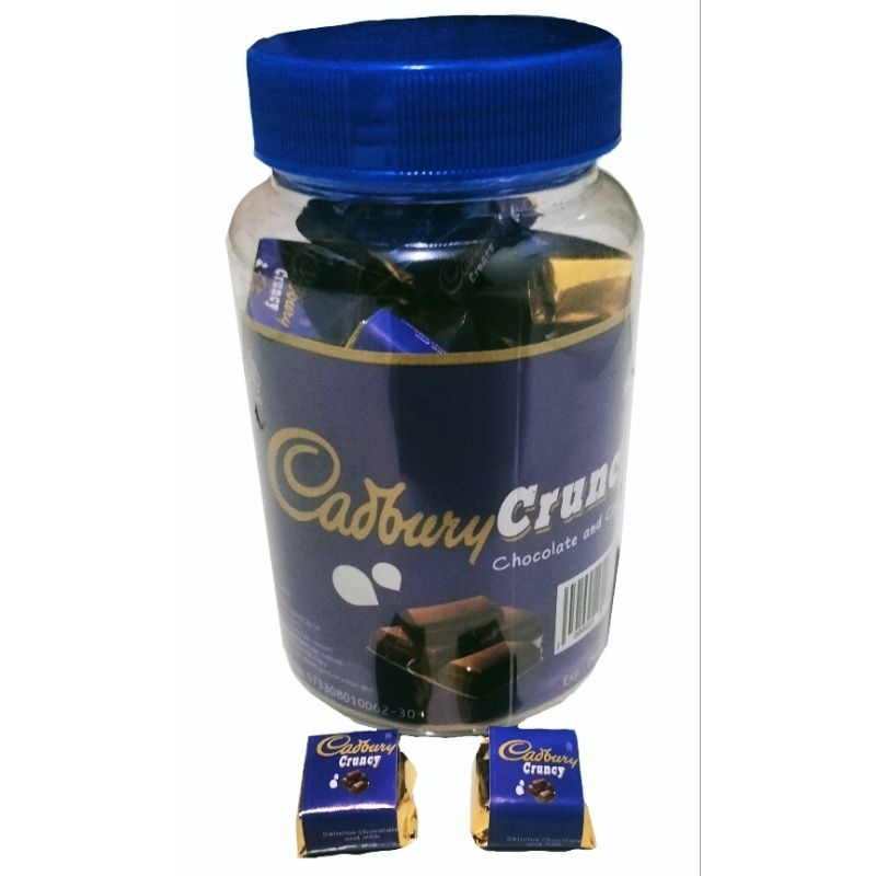 Jual Cadbury Cube Coklat Cruncy Chocolate Milk Toples Isi 50 Pcs ...