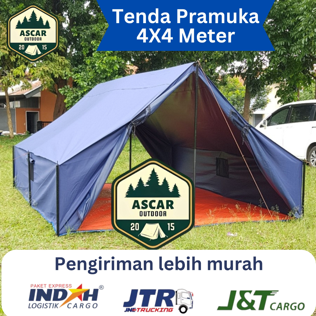 Jual Tenda Pramuka 4X4 Meter | Tenda Regu | Bahan D300 Camping Outdoor ...