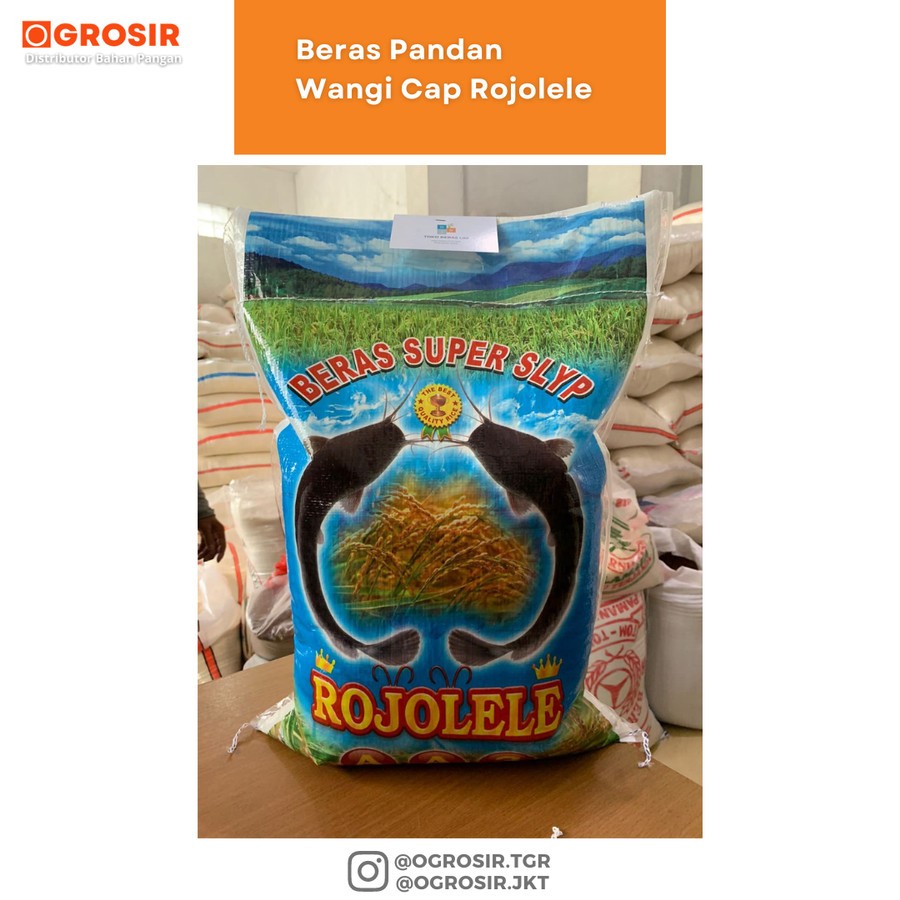 Jual Beras Bulat Pandan Wangi ASLI Cap RojoLele SUPER 10Kg | Shopee ...