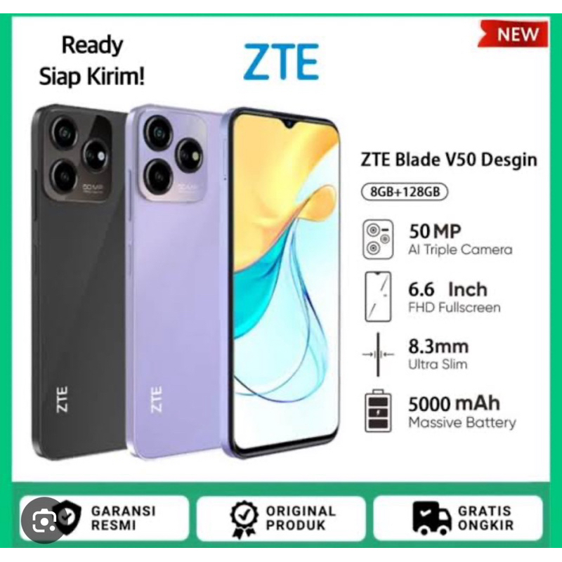 Jual HP ZTE V50 8+8/128GB BARU RESMI | Shopee Indonesia