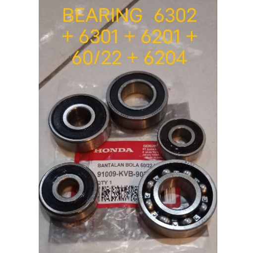 Jual PAKET BEARING RASIO SET KLAHER BEARING BEAT KARBU FI ESP GENIO ...
