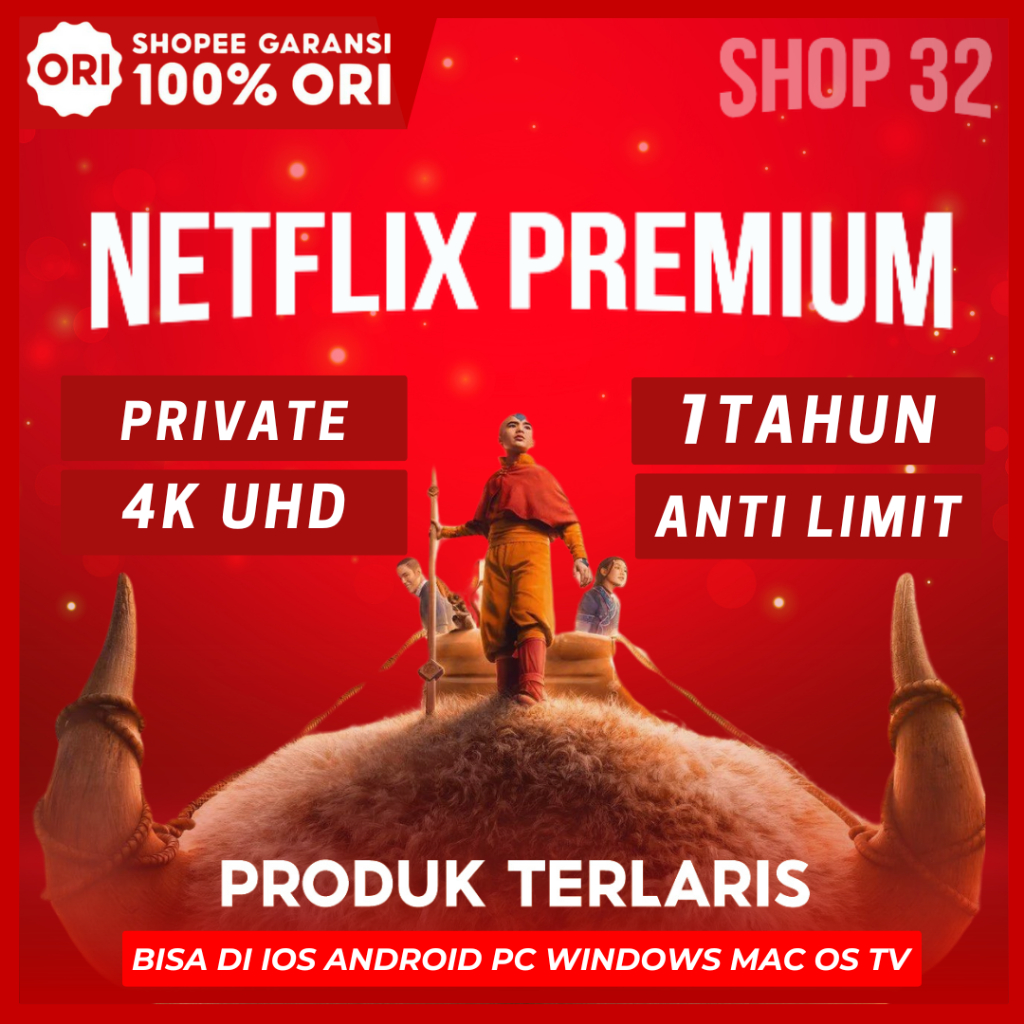 Jual NETFLIX PREMIUM BERGARANSI 100%RESMI TERMURAH UHD | Shopee Indonesia