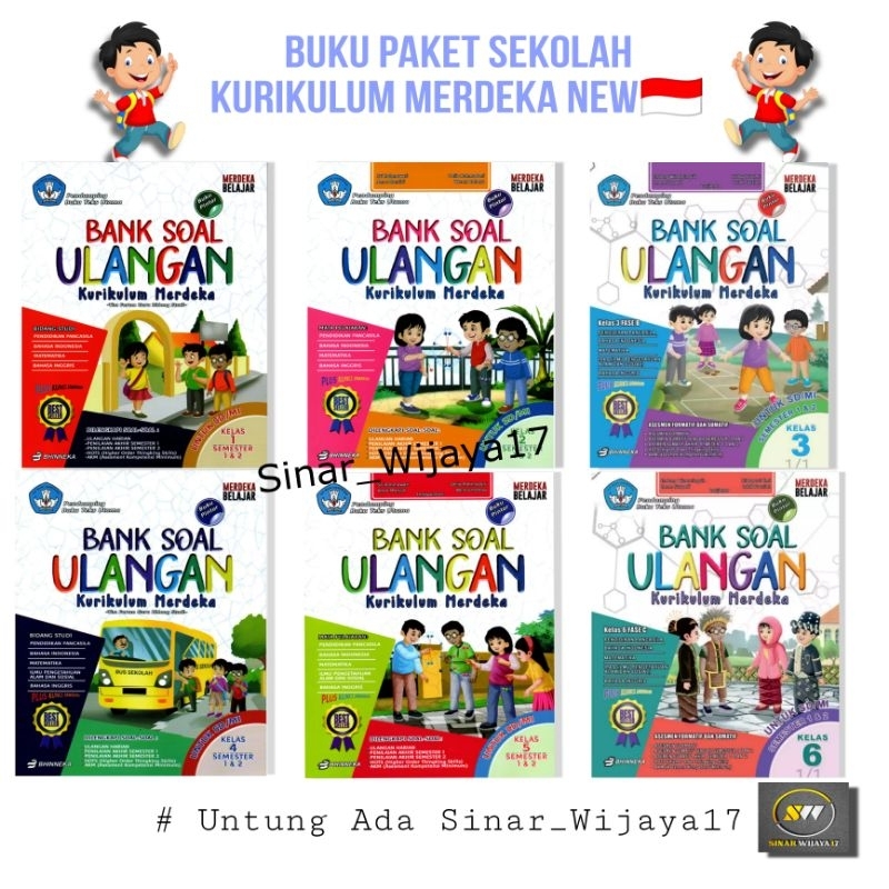 Jual Buku Pendamping Bank Soal Ulangan Kelas 1.2.3.4.5.6 Sd Semester 1 & 2 Kurikulum Merdeka ...