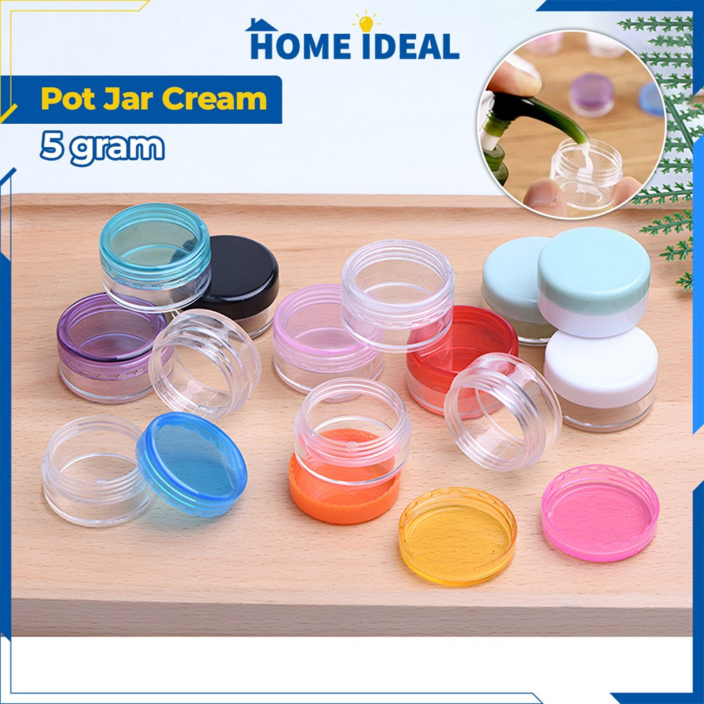 Jual Pot Jar Cream Bulat 5gr Serbaguna / Pot Cream Travel Wadah Tempat ...