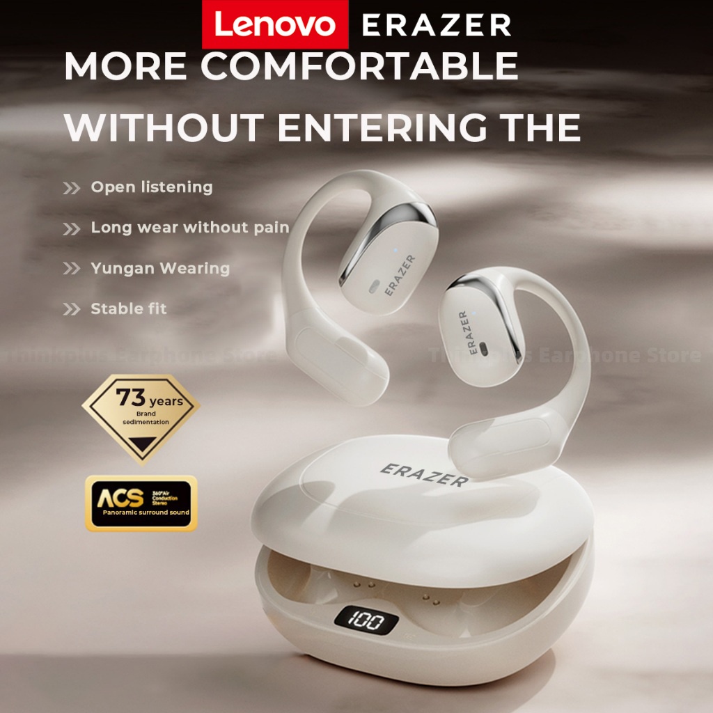 Jual Lenovo ERAZER X9 Headset Bluetooth V5.4 TWS OWS Earphone Headphone ...