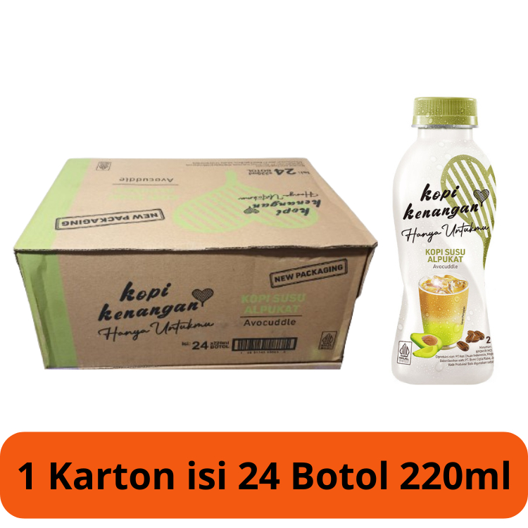 Jual Kopi Kenangan Avocuddle / Kopi Susu Alpukat 1 Dus isi 24 Botol 220ml | Shopee Indonesia