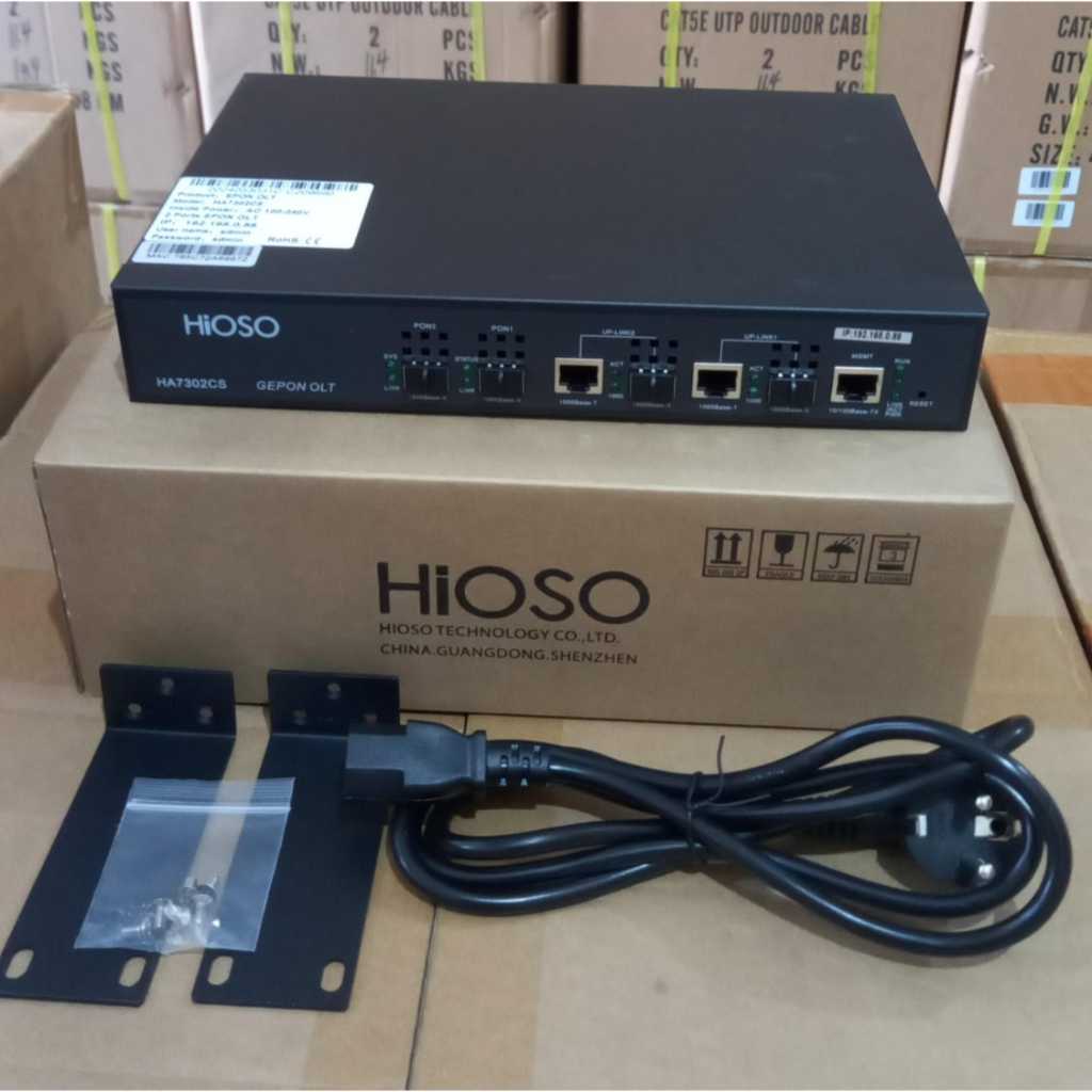 Jual HIOSO HA7302CS OLT EPON 2 PON PORT AC DC (NON SFP) | Shopee Indonesia