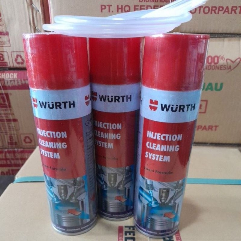 Jual injection cleaning sytem foam formula merek WURTH untuk mobil ...