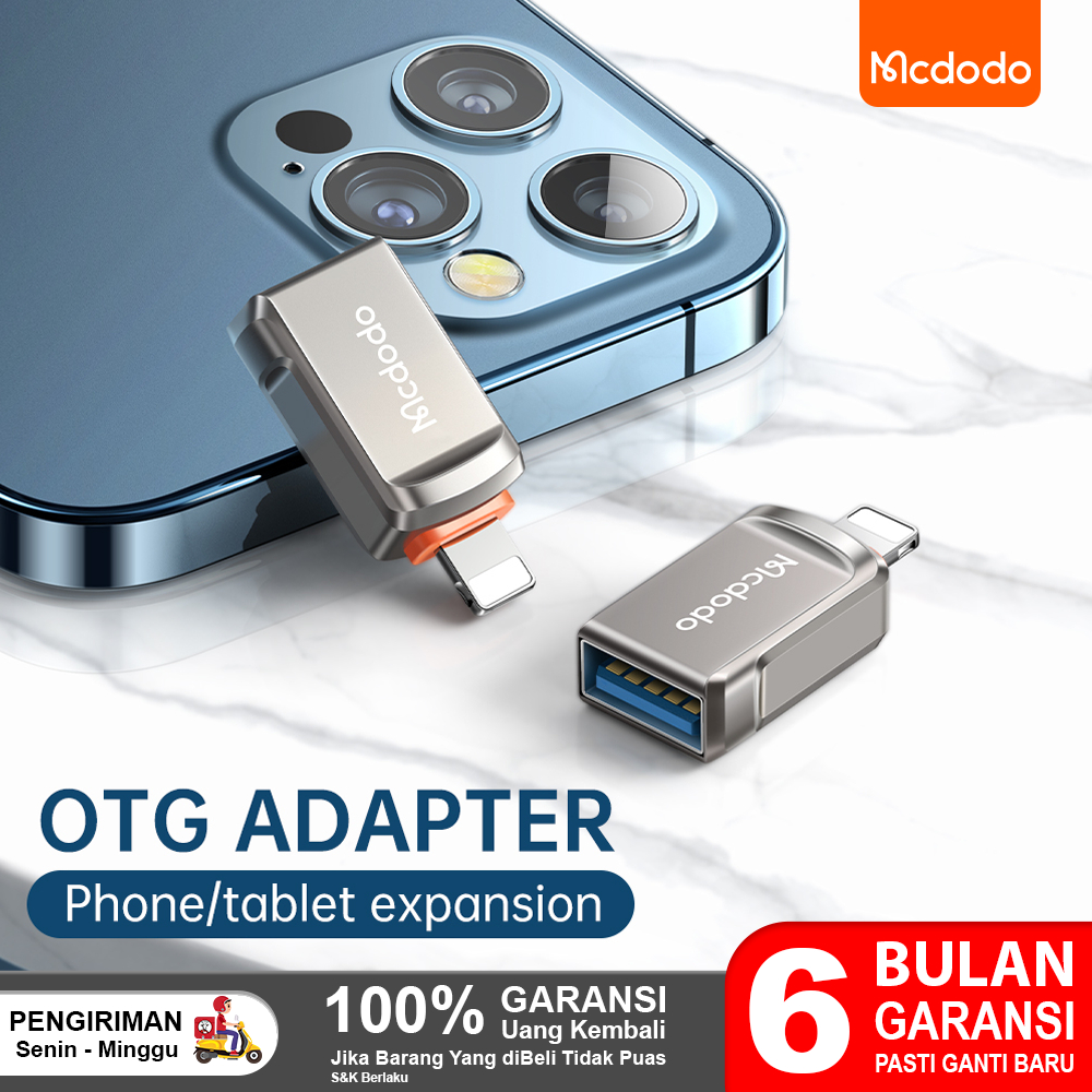 Jual MCDODO Adapter OTG For iPhone to USB 3.0 Data Transmission OT-8600 ...