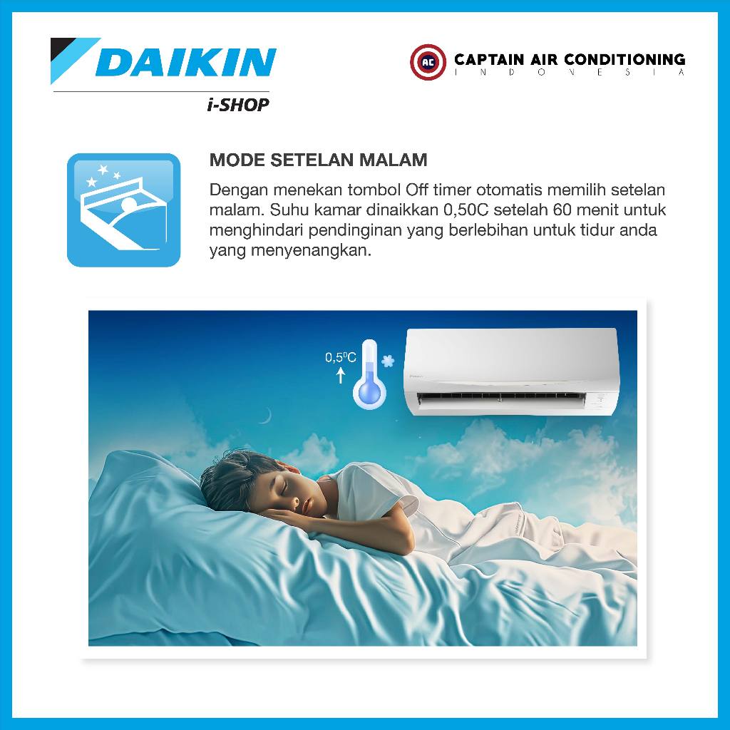 Jual DAIKIN AC Split FTC-50 / FTC50 2 PK Standard (Thailand) | Shopee ...