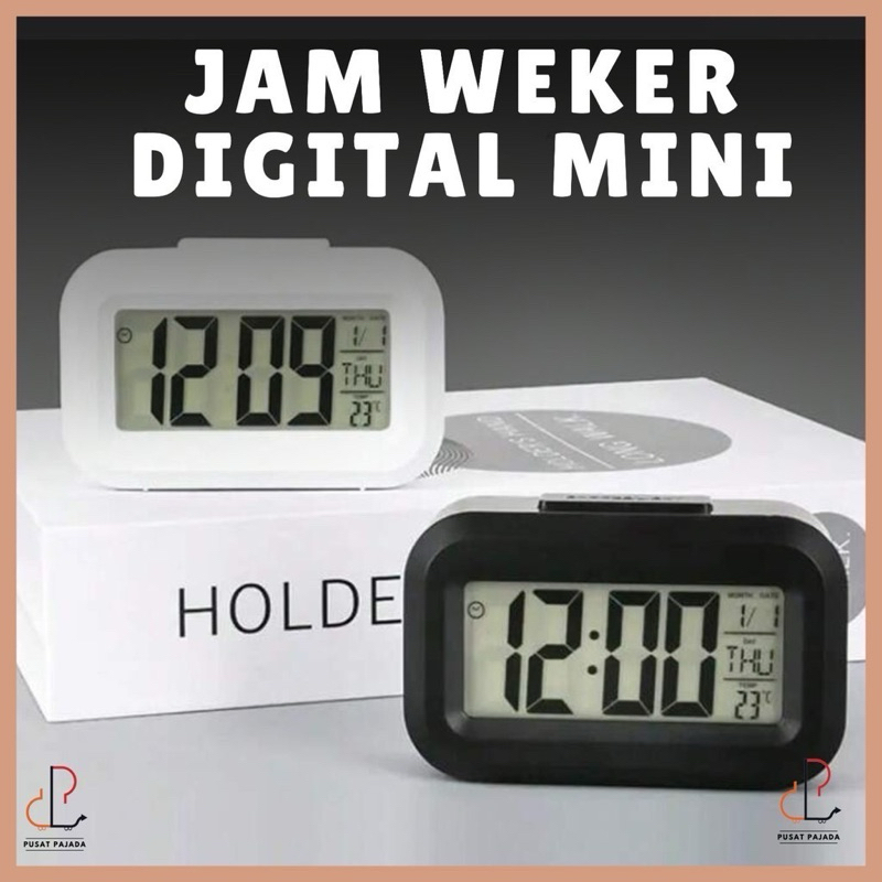 Jual Jam Weker Mini Meja Digital Alarm Smart Clock Beker/ Suhu ruangan ...