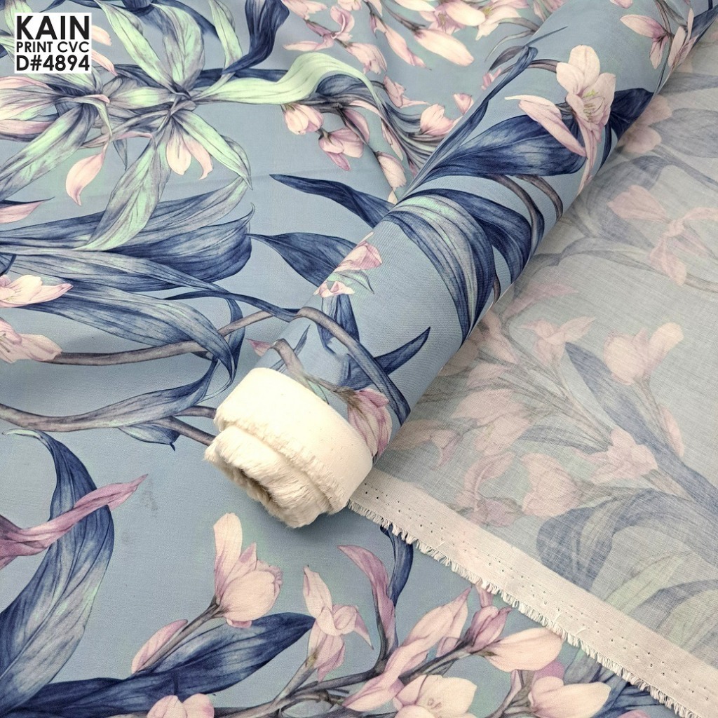 Jual Kain Katun / Kain Katun Print CVC D-4894 (Per 0.5 meter) | Shopee ...