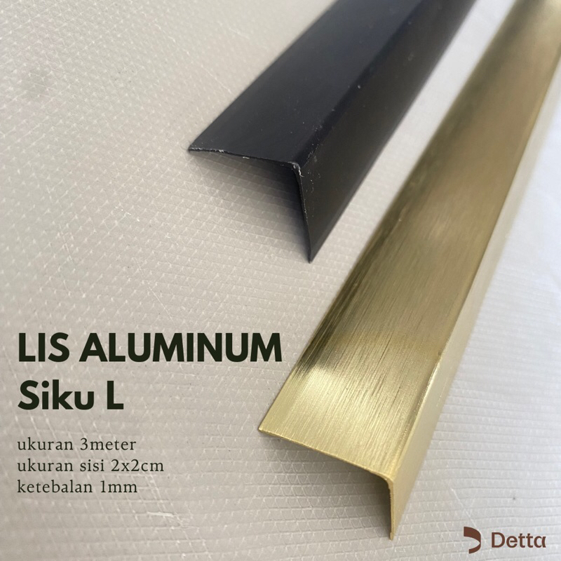 Jual LIS ALUMUNIUM ,SIKU L ,ENDCAP,T BESAR,T KECIL UKURAN 3M | Shopee ...