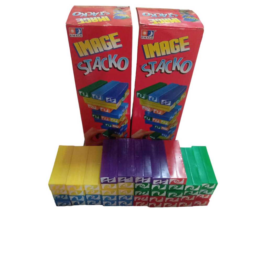 Jual Uno Stacko - Mainan Balok Susun Tower Stacko - Board Games Uno ...