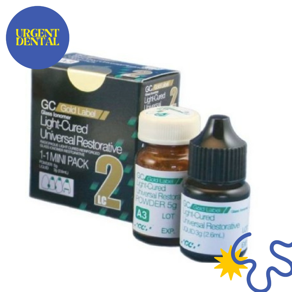 Jual GC Fuji 2 LC Light Cured / GIC FUJI 2 GC GOLD LABEL LC Mini Pack ...