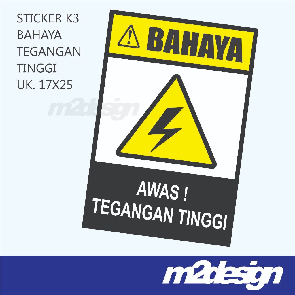Jual STICKER K3 AWAS TEGANGAN TINGGI | Shopee Indonesia