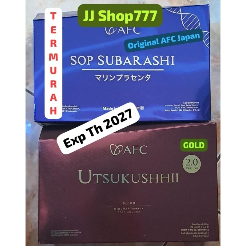 Jual SOP SUBARASHII , UTSUKUSHII GOLD ORIGINAL AFC JAPAN EXP TH 2027 ...