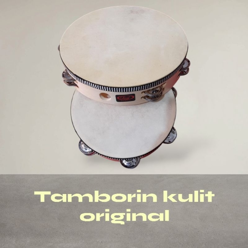 Jual TAMBORIN KULIT MERK FORT 10INCH ORIGINAL/TAMBORIN KULIT DOUBLE ...