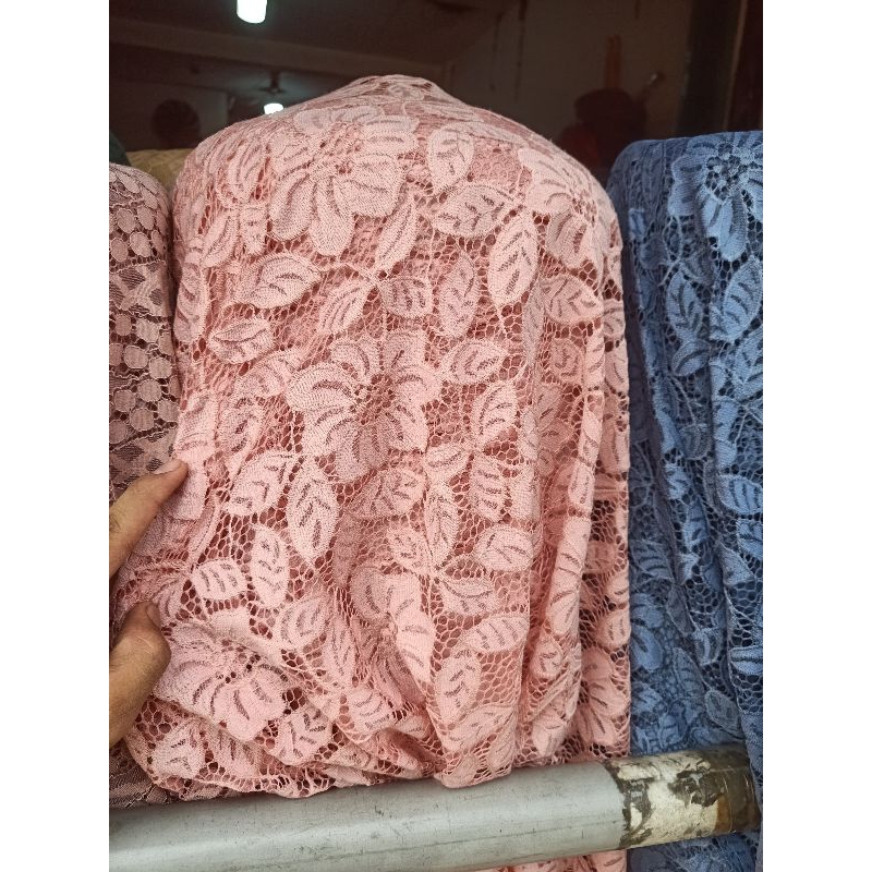 Jual Kain katun brokat motif - kain brokat motif bunga - kain import ...