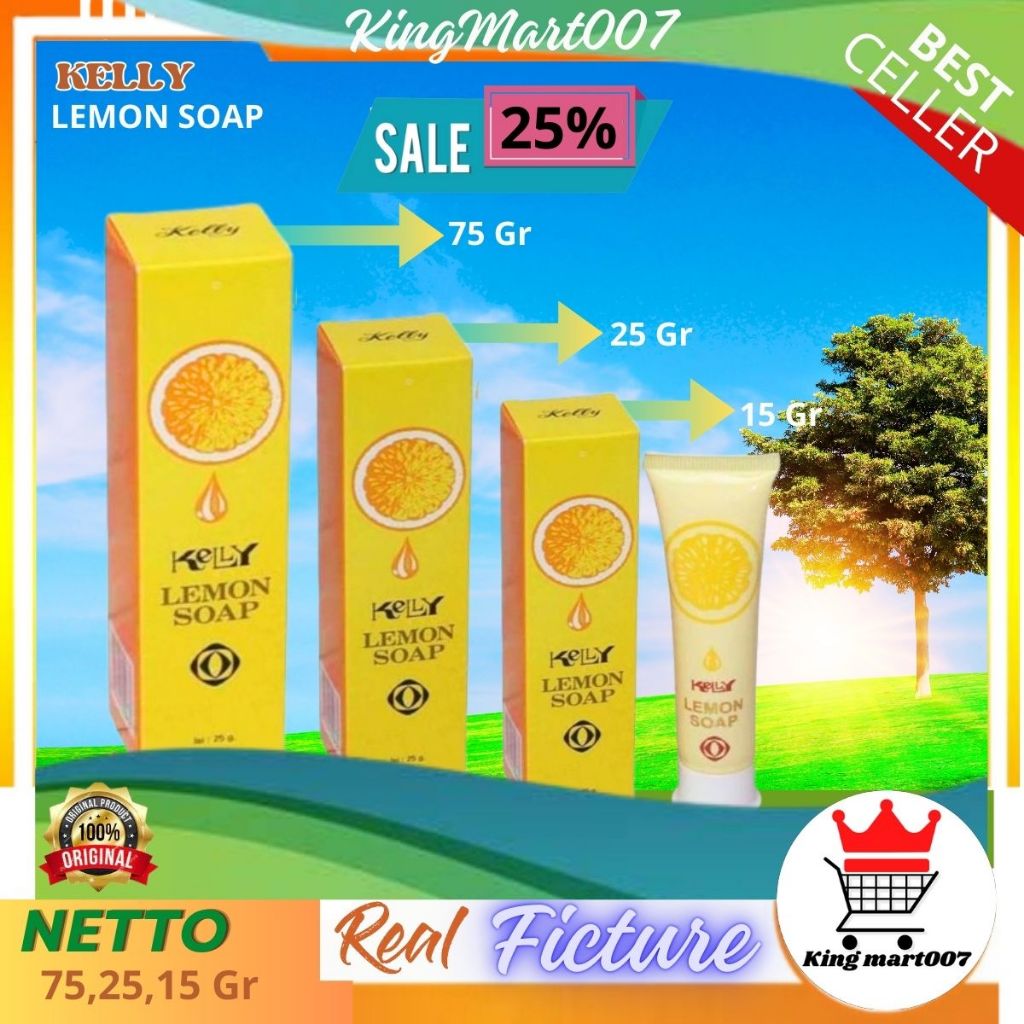 Jual KELLY LEMON SOAP / SABUN KELLY LEMON / SABUN CUCI MUKA KELLY ...