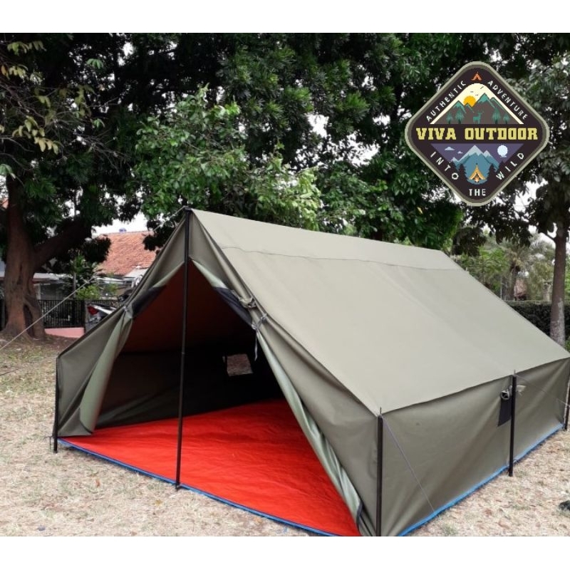 Jual Tenda Pramuka Ukuran 3x4 Fullset Bahan D300 Termurah | Shopee ...