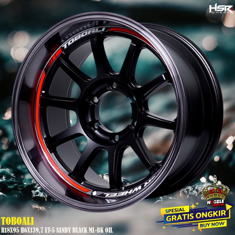 Jual Velg Mobil Pajero Sport Fortuner Ring 18 Type HSR Toboali Pelek Racing R18 Terbaru | Shopee ...