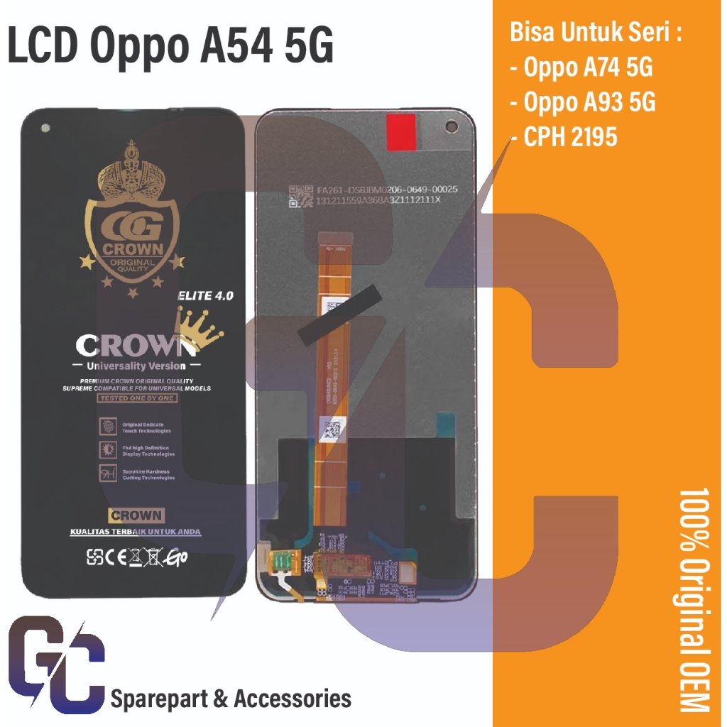 Jual LCD TOUCHSCREEN OPP0 A54 5G / OPP0 A74 5G / OPP0 A93 5G CPH2195 SET ORIGINAL | Shopee Indonesia