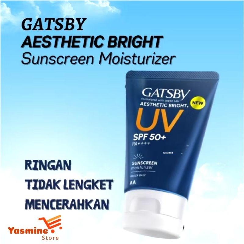 Jual GATSBY Aesthatic Bright Sunscreen SPF 50+ PA+++ | Shopee Indonesia