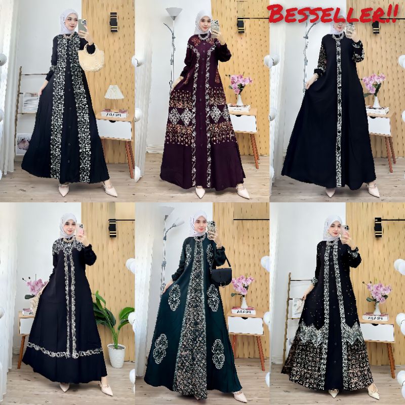 Jual Panda Jaya - Gamis Twill Rayon Premium Model klok A Terbaru Jumbo ...