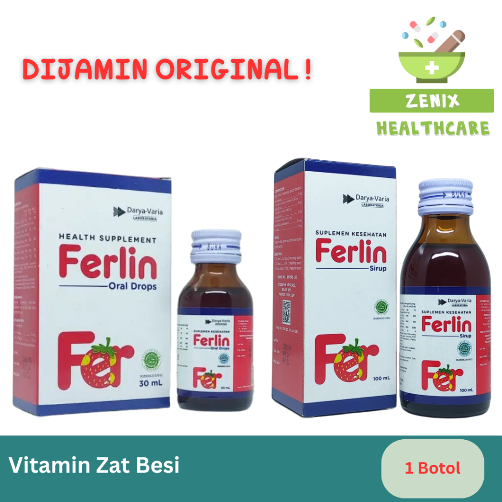 Jual Ferlin Drop/Sirup - Vitamin Zat Besi | Shopee Indonesia